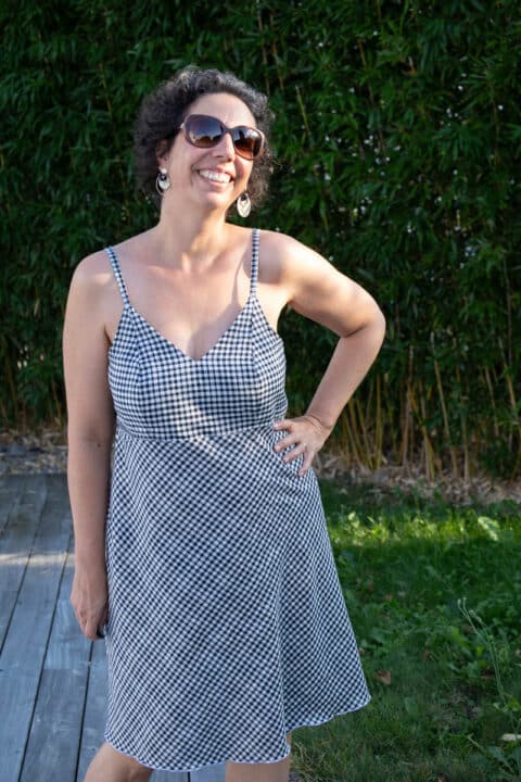 Coudre une robe d'été en vichy - Avril sur un fil