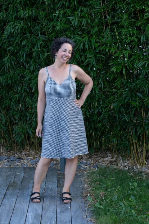 Coudre une robe d'été en vichy - Avril sur un fil